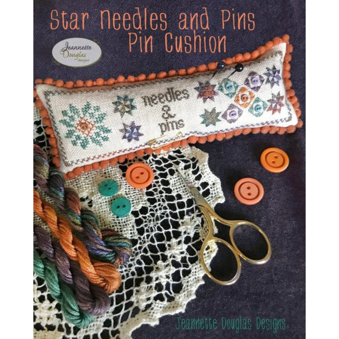 Jeannette Douglas Designs | Star Needles and Pins Pin Cushion – Hobby House Needleworks