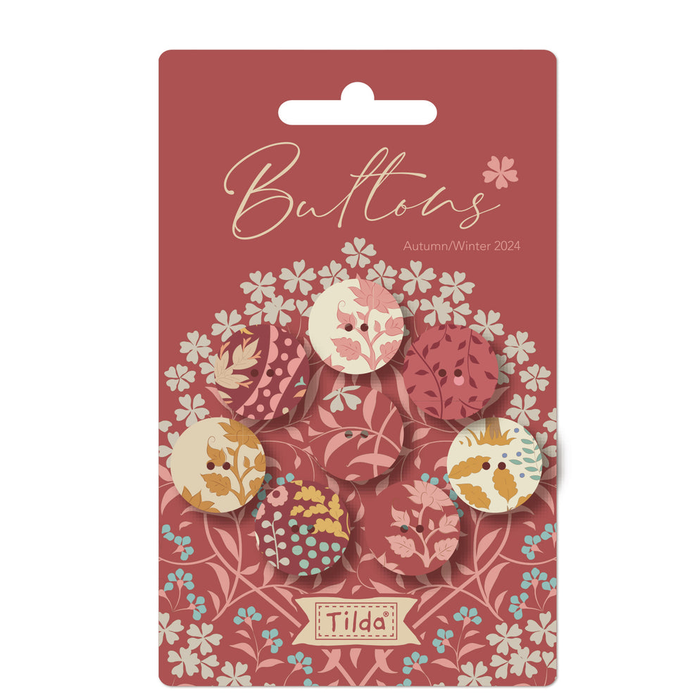 Tilda ~ Sanctuary ~ Buttons 0.72in (18mm) 8pc TIL400066 – Hobby House ...