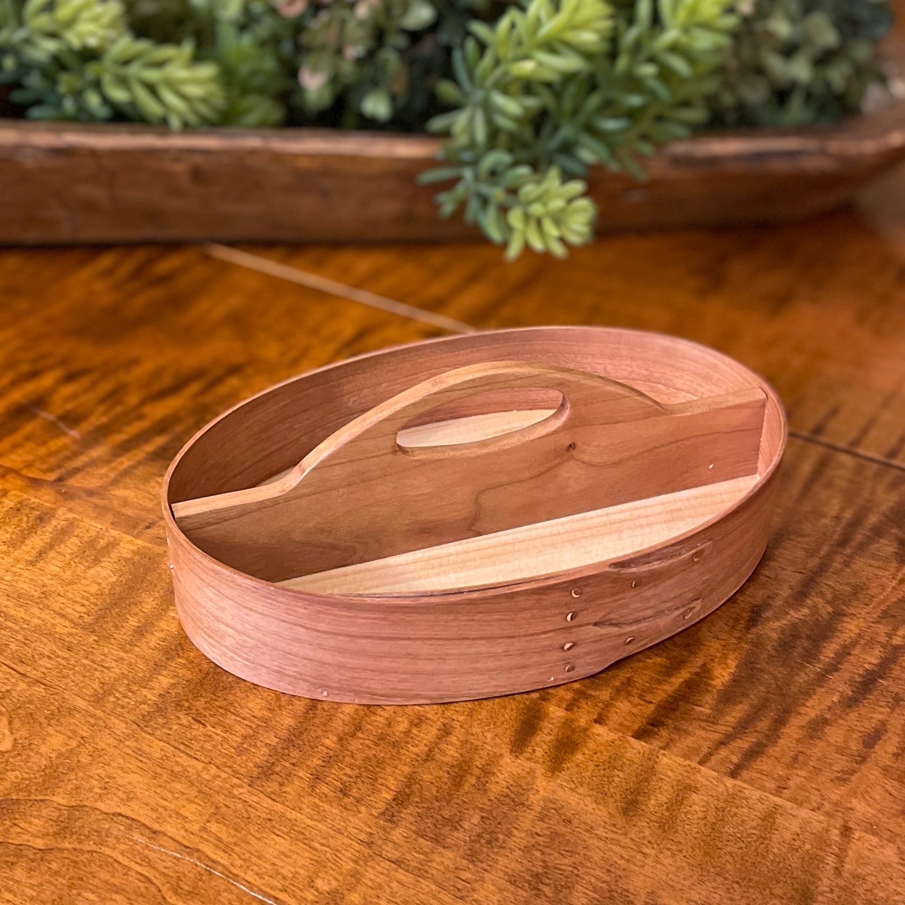 Keller Krafted | #3 Shaker Divided Carrier - Cherry with White Pine Bo ...