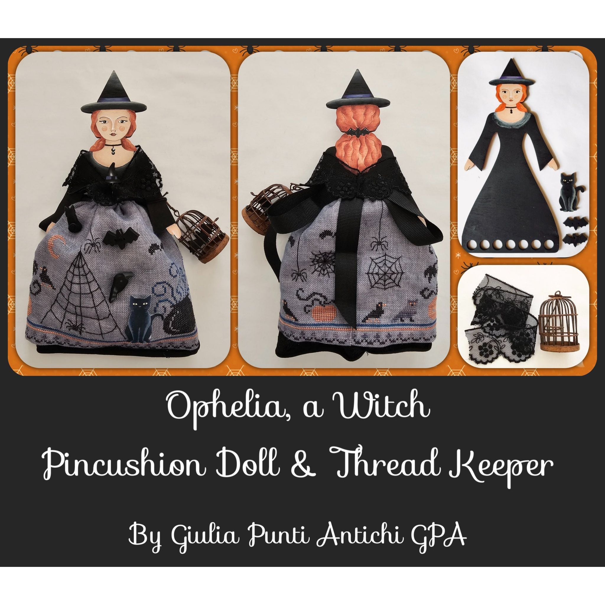 Giulia Punti Antichi | Ophelia, a Witch Pincushion Doll & Thread Keepe ...