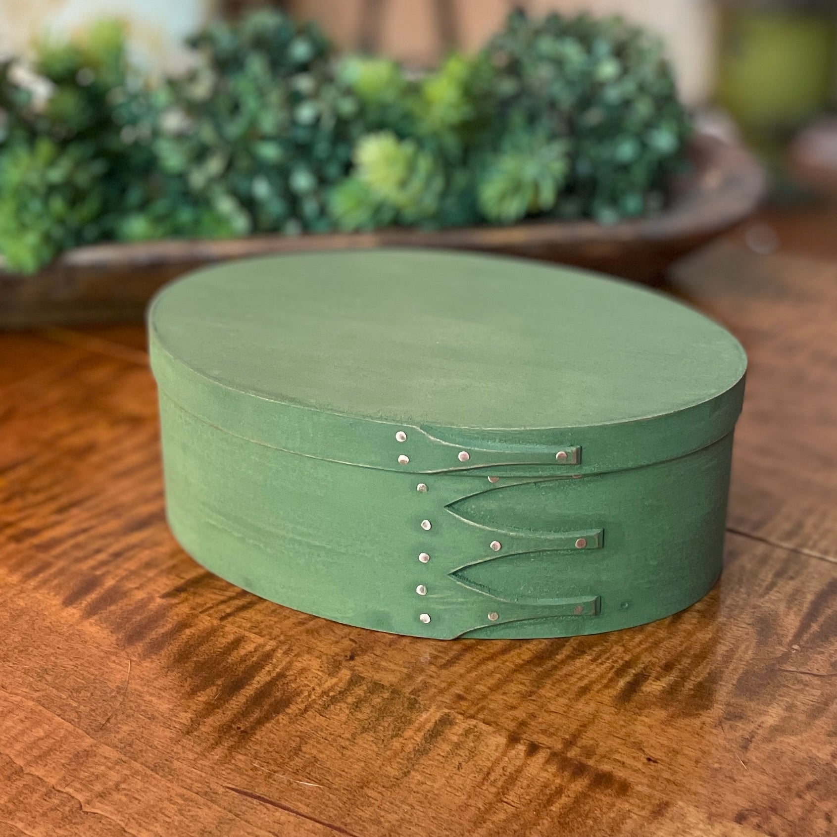 Suffolk Shaker Oval #4 Box ~ Bayberry Milk Paint – Hobby House Needleworks