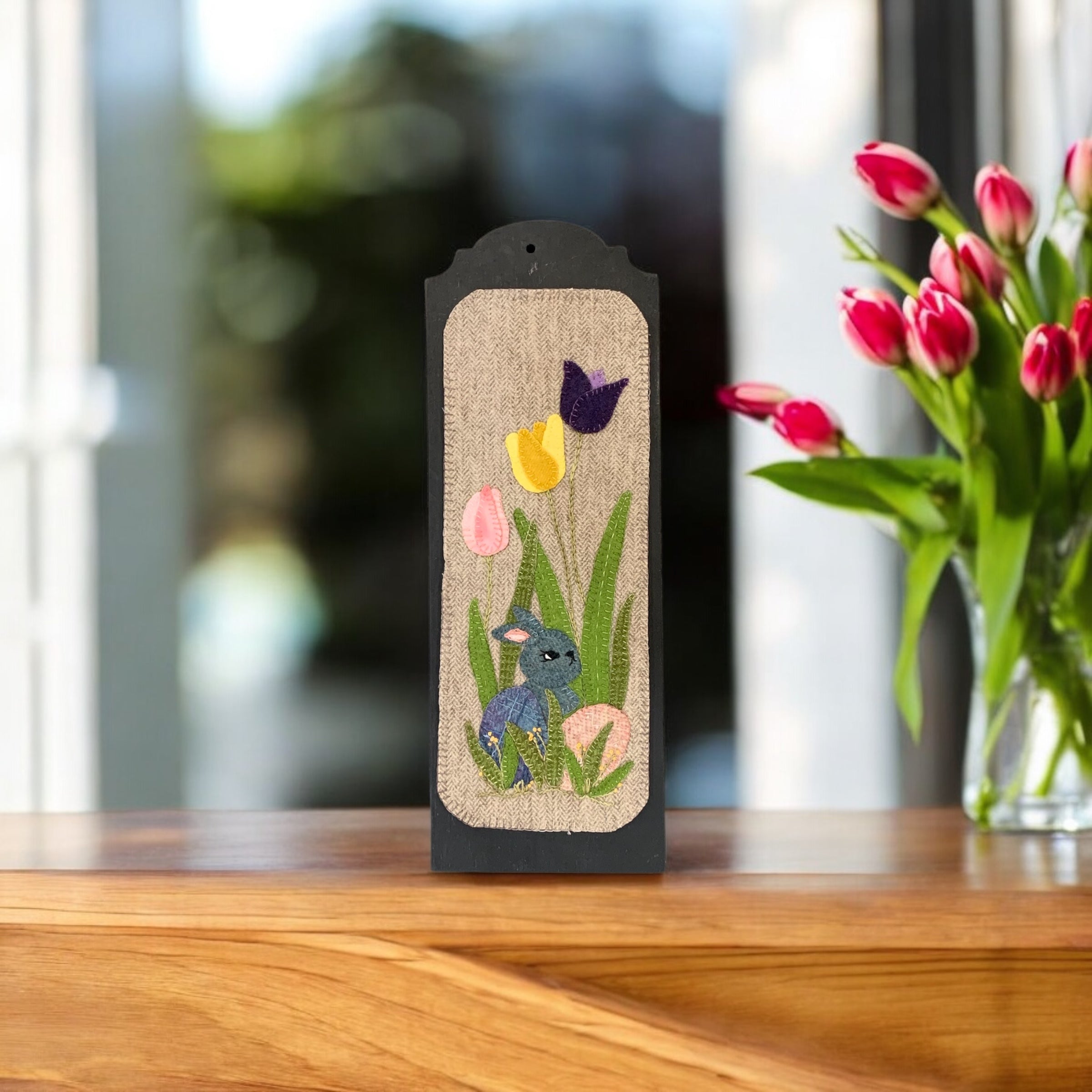 Karen Yaffe Designs ~ Hop Little Bunny Wool Applique Pattern or Kit ...