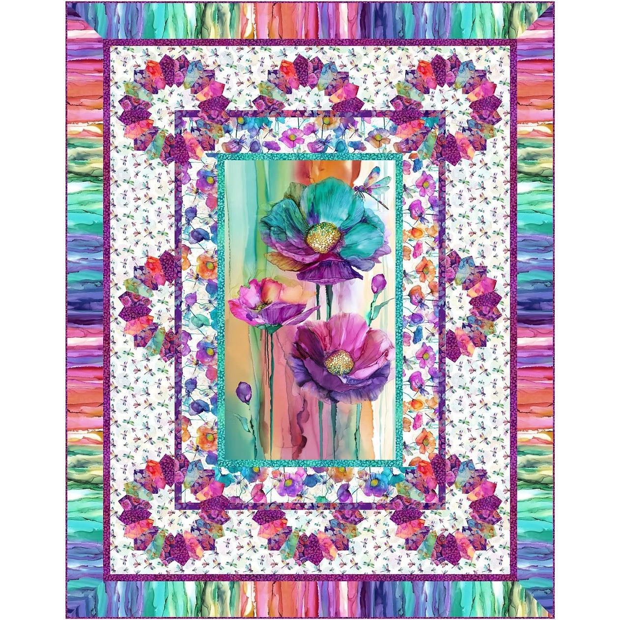 Quilt Fox Designs ~ Full Bloom Quilt Pattern – Hobby House Needleworks