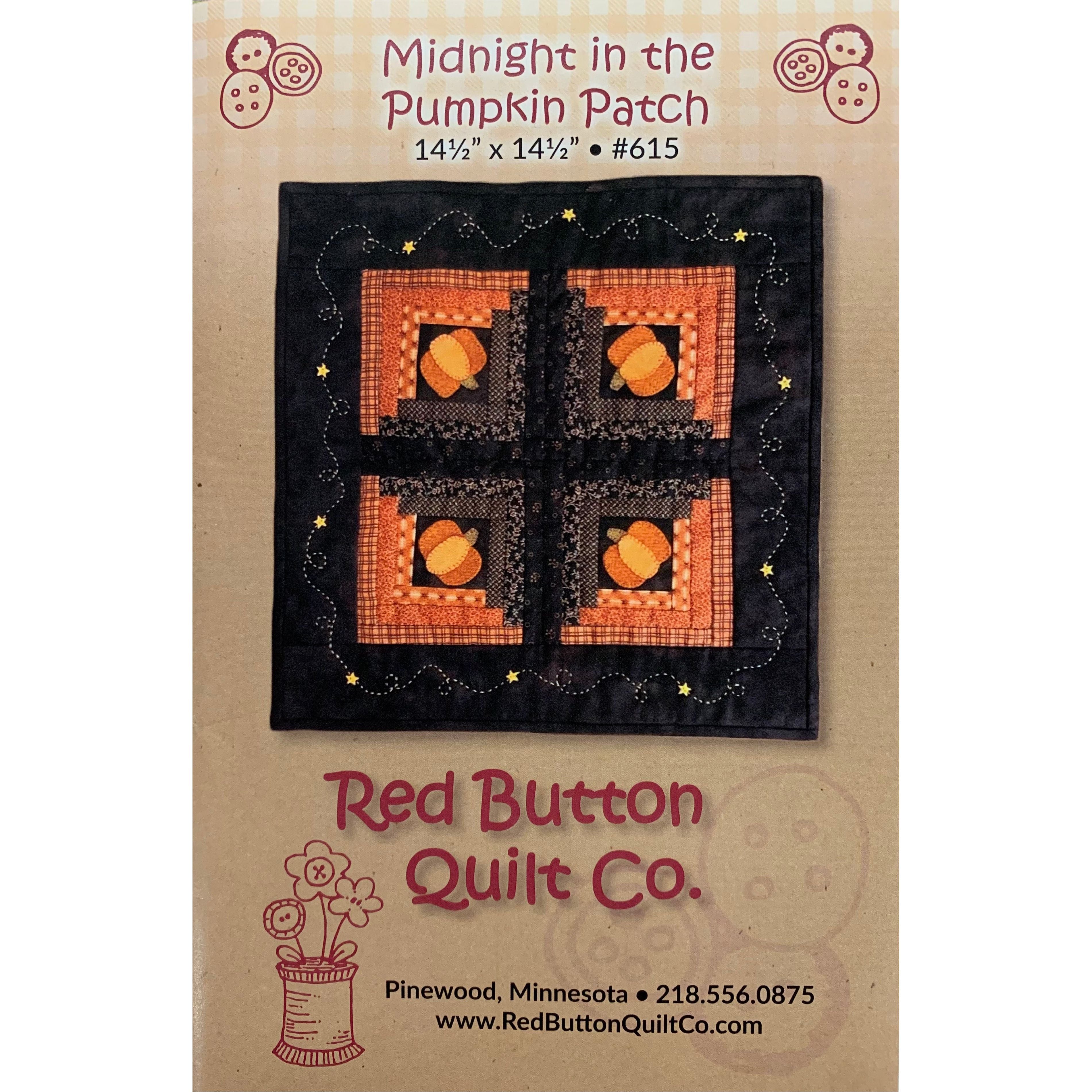 Red Button Quilt Co ~ Midnight in the Pumpkin Patch – Hobby House ...