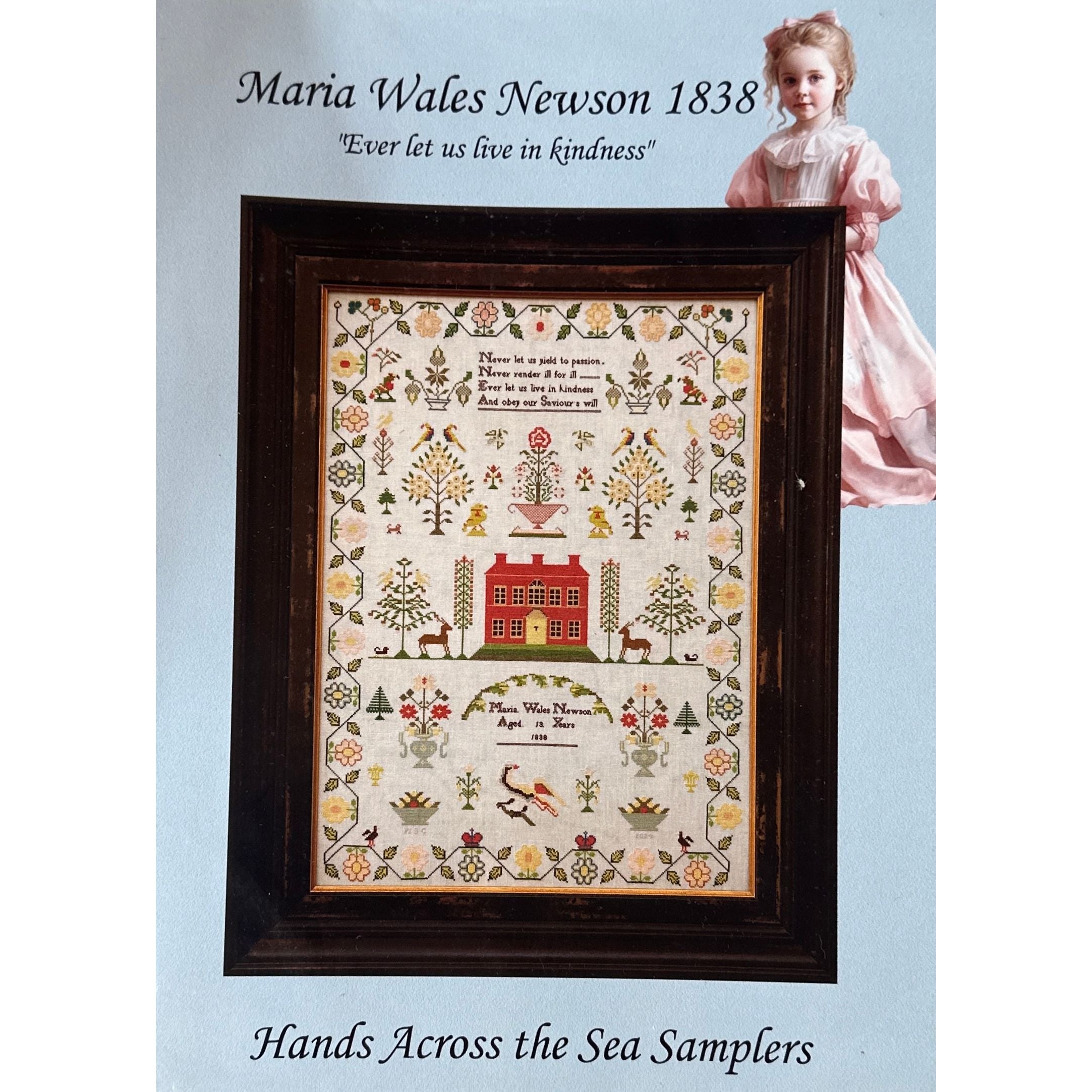 Hands Across The Sea Samplers | Maria Wales Newsom 1838 Pattern Bookle ...