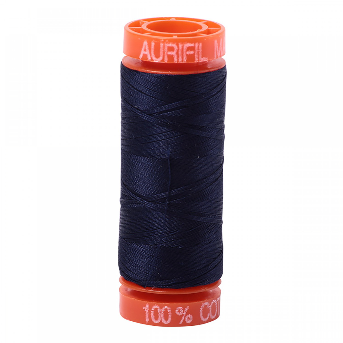 Aurifil ~ Mako Cotton Embroidery/Sewing Thread 50wt 220yds Very Dk Nav ...
