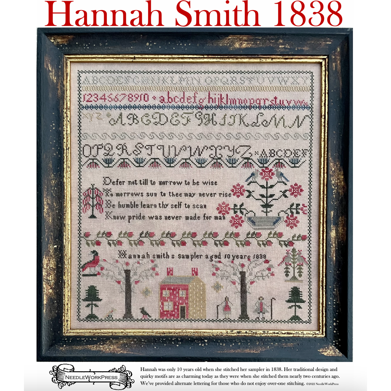 NeedleWorkPress ~ Hannah Smith 1838 Sampler Pattern – Hobby House ...
