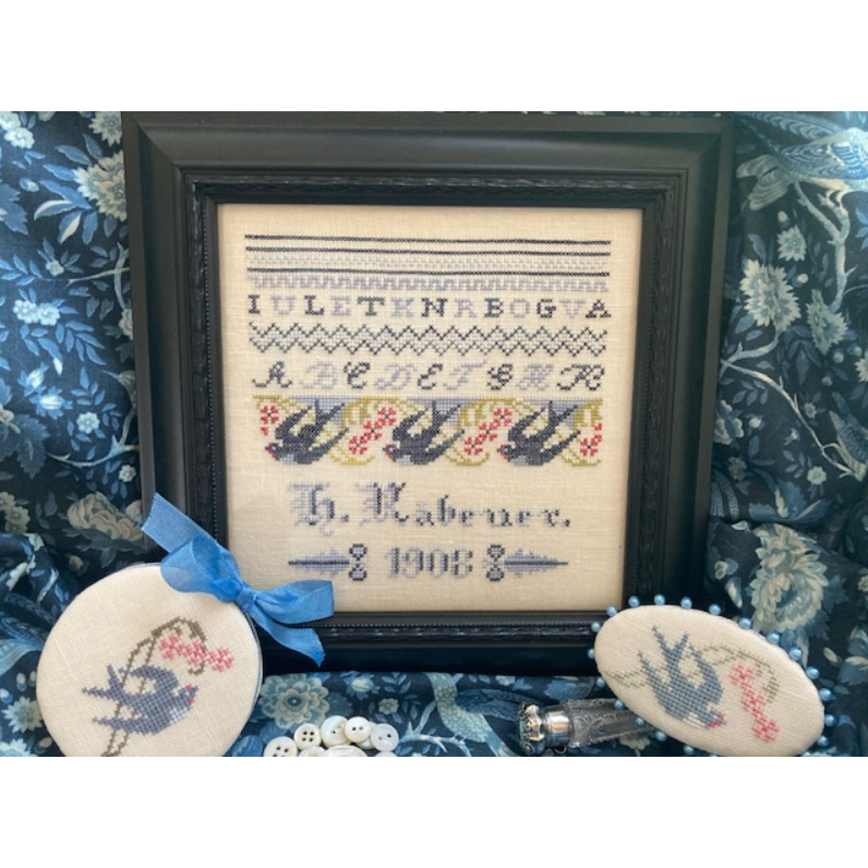 JBW Designs ~ Hannah's Bluebird Sampler Pattern – Hobby House Needleworks