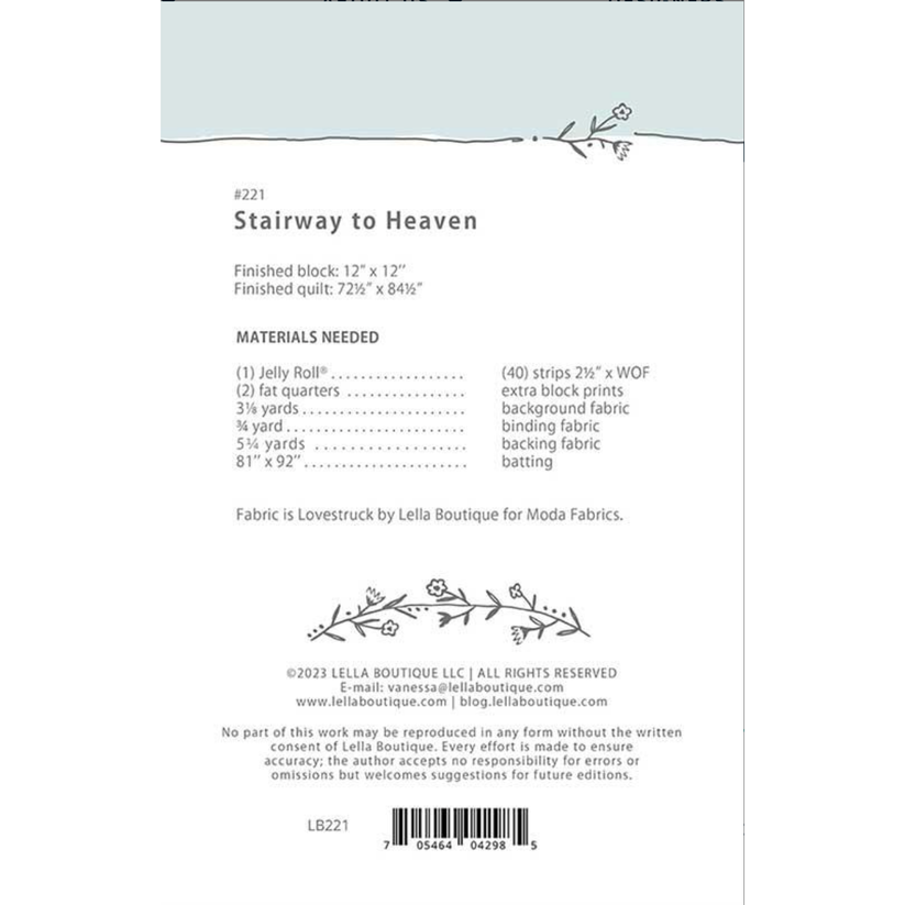 Lella Boutique ~ Stairway to Heaven Quilt Pattern – Hobby House Needleworks