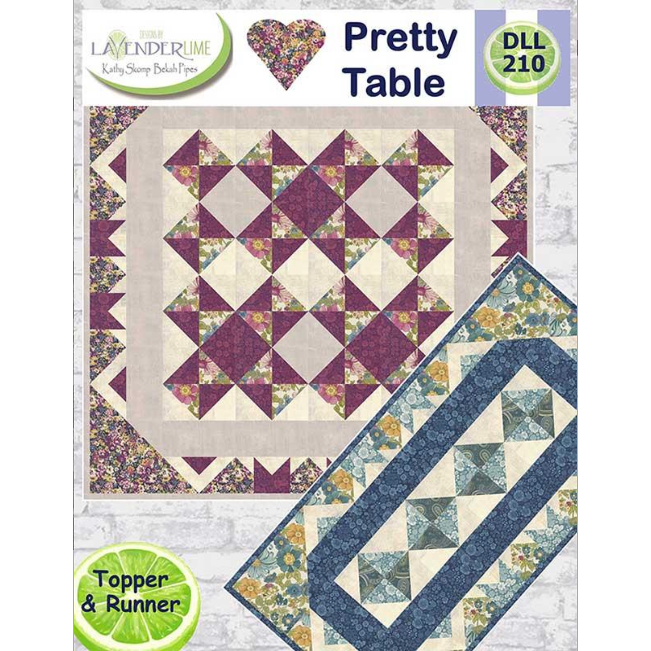 Designs by Lavender Lime ~ Pretty Table Quilt Pattern – Hobby House ...