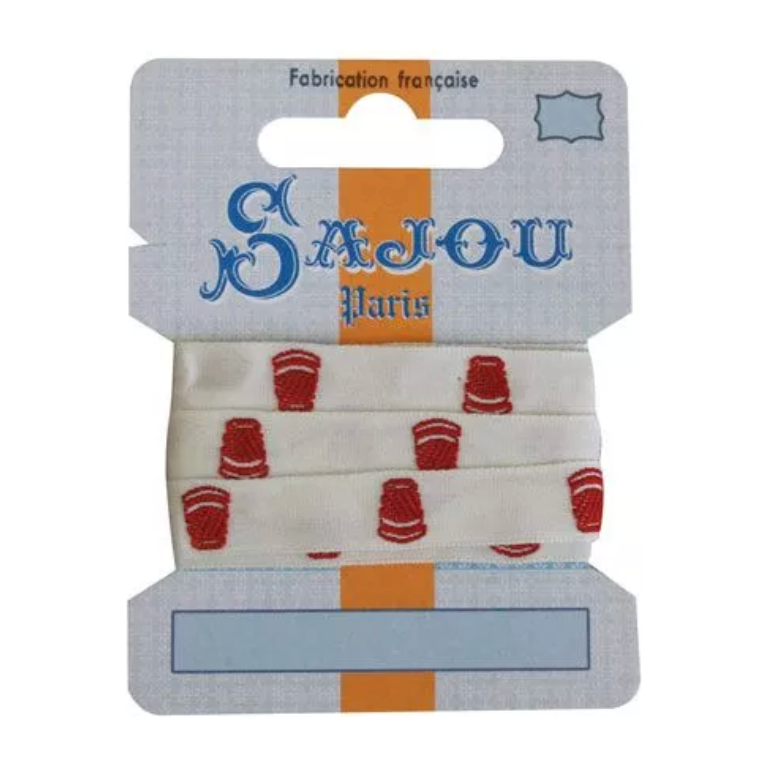 Cotton Ribbon Red Thimbles - 1m Card – Hobby House Needleworks
