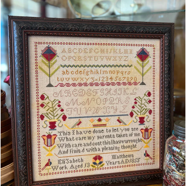 Red Barn Samplers | Elizabeth Matthews 1855 MARKET 2024 – Hobby House ...
