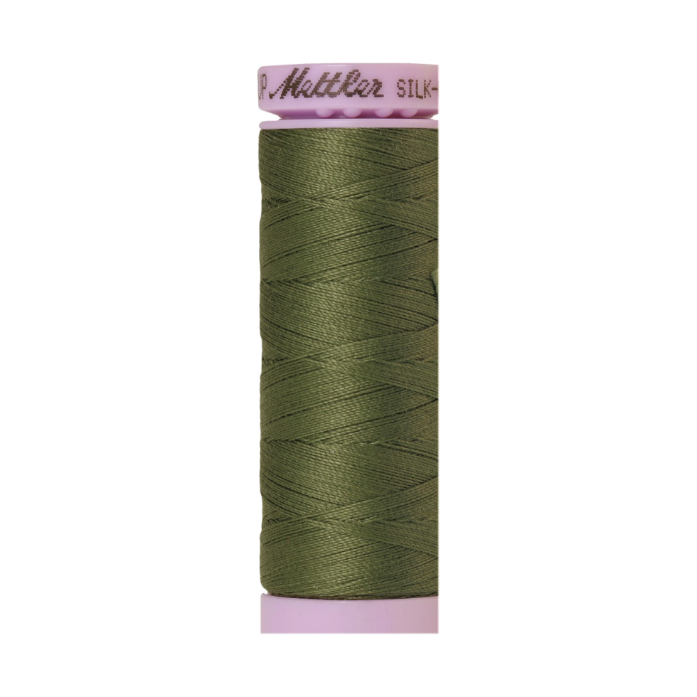 Mettler Silk-Finish 50wt Solid Cotton Thread 164yd/150M Seagrass 1210 ...