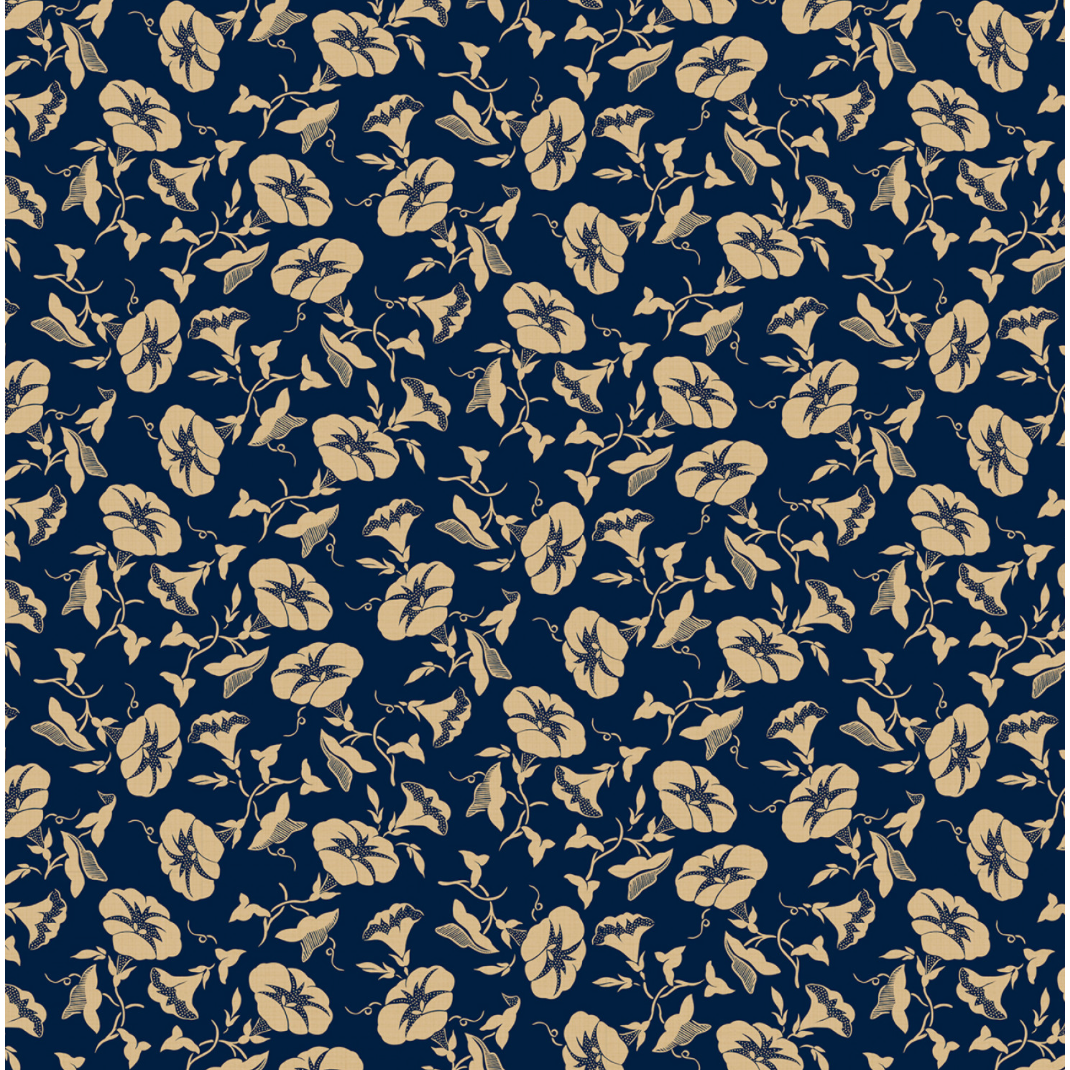 Starfall ~ Moon Flower ~ R751006D-NAVY – Hobby House Needleworks