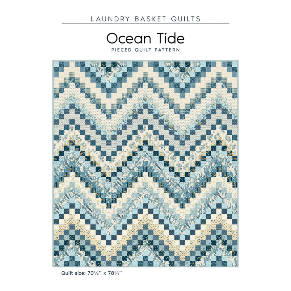 Laundry Basket Quilts ~ Ocean Tide Quilt Pattern – Hobby House Needleworks