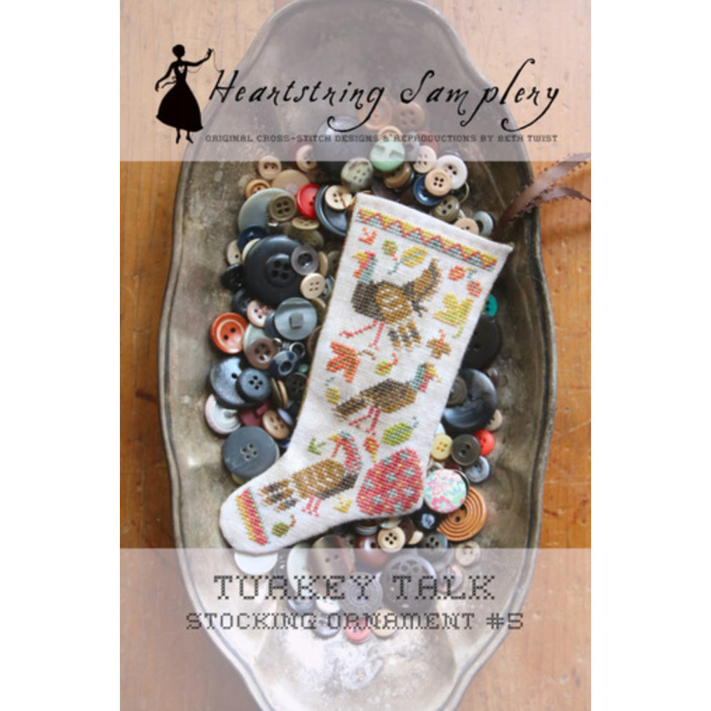 Heartstring Samplery | Turkey Talk Stocking Ornament – Hobby House ...