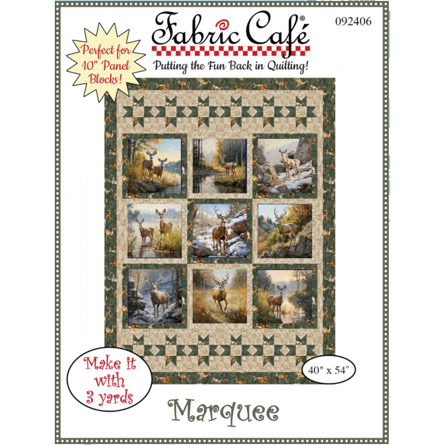 Fabric Cafe ~ Marquee Quilt Pattern – Hobby House Needleworks