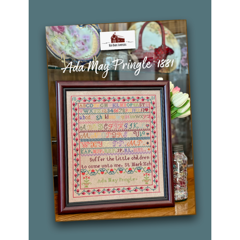 Red Barn Samplers | Ada May Pringle 1881 – Hobby House Needleworks