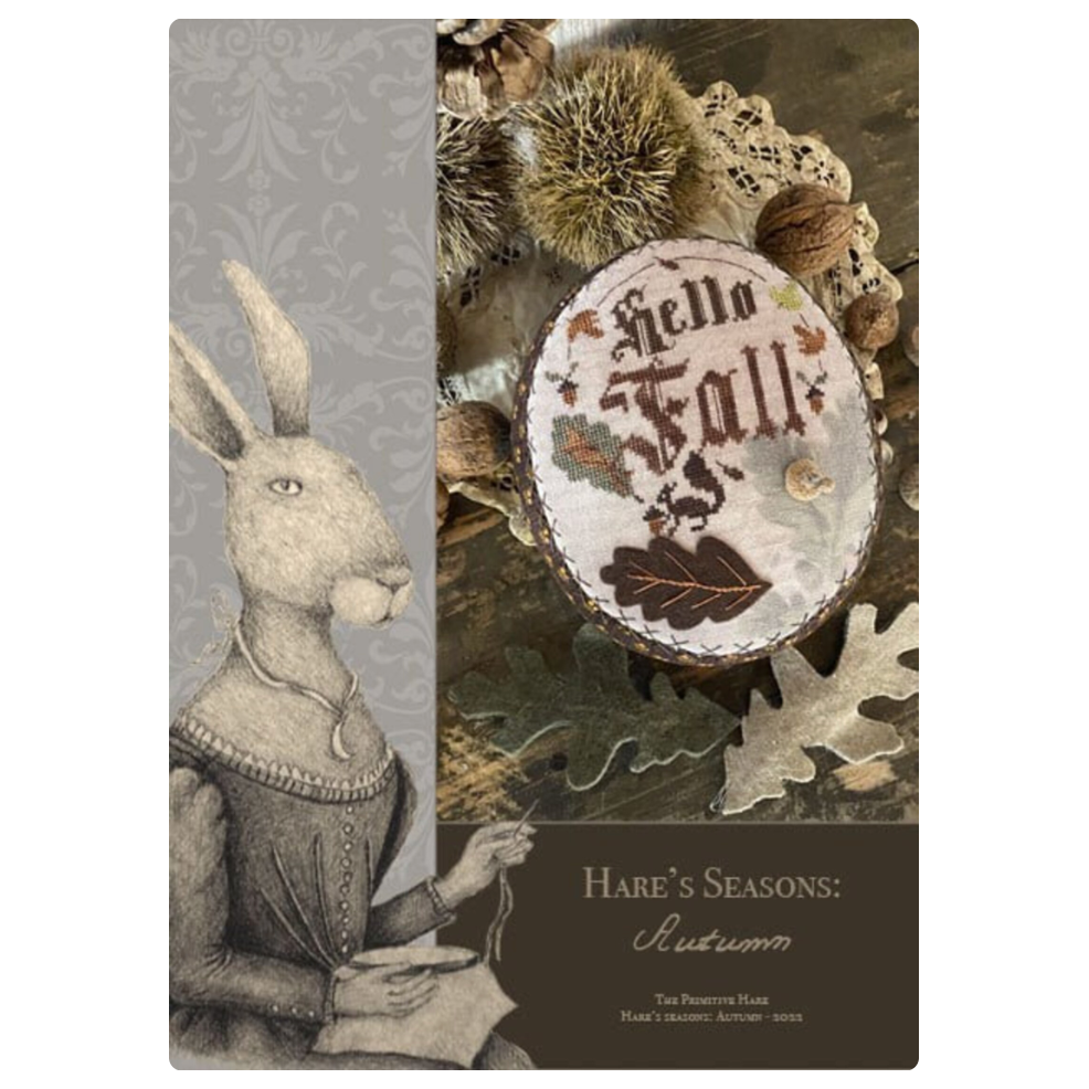 The Primitive Hare | Hares' Seasons Book: Autumn – Hobby House Needleworks