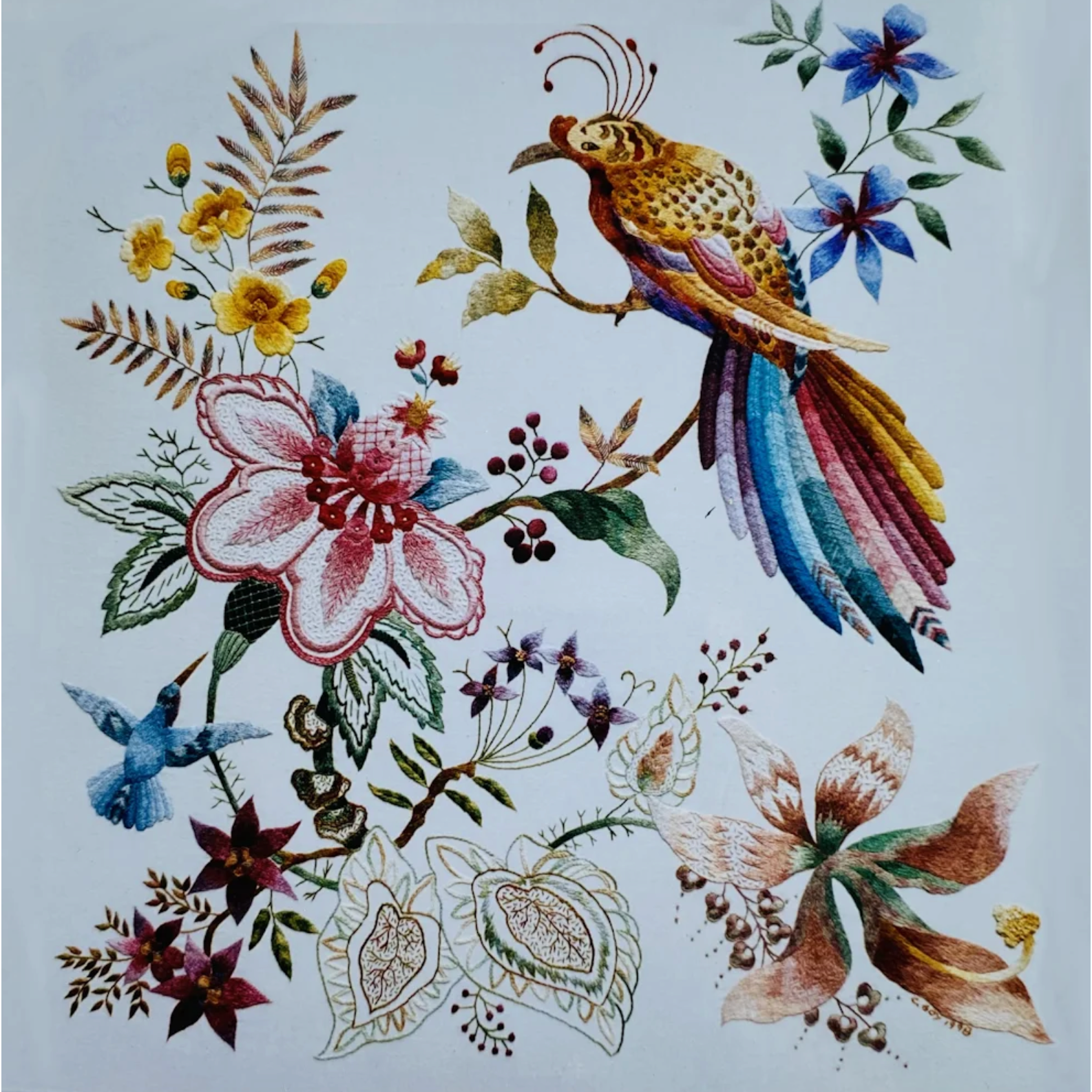 Roseworks Embroidery Designs | Firebird Embroidery Pattern – Hobby ...