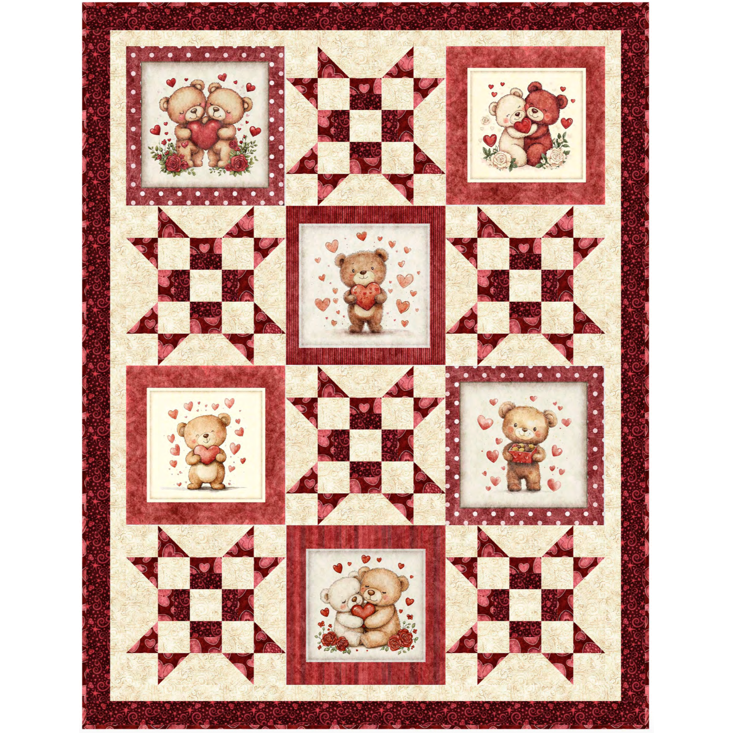 Hearts & Hugs ~ Sweet Dreams Quilt Kit – Hobby House Needleworks