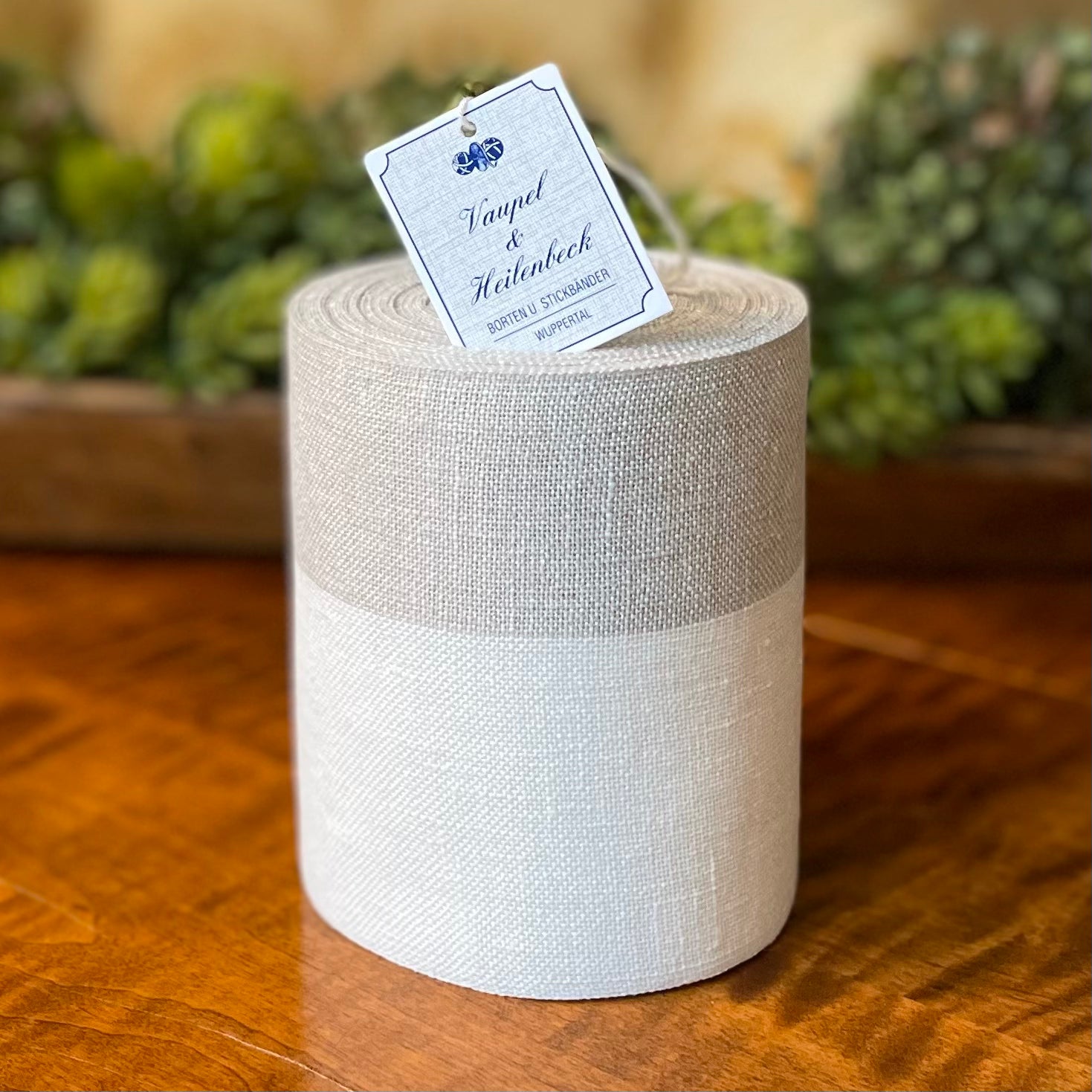 Vaupel & Heilenbeck Linen Banding - Striped Mixed Bleach 120 mm 2027-1 ...