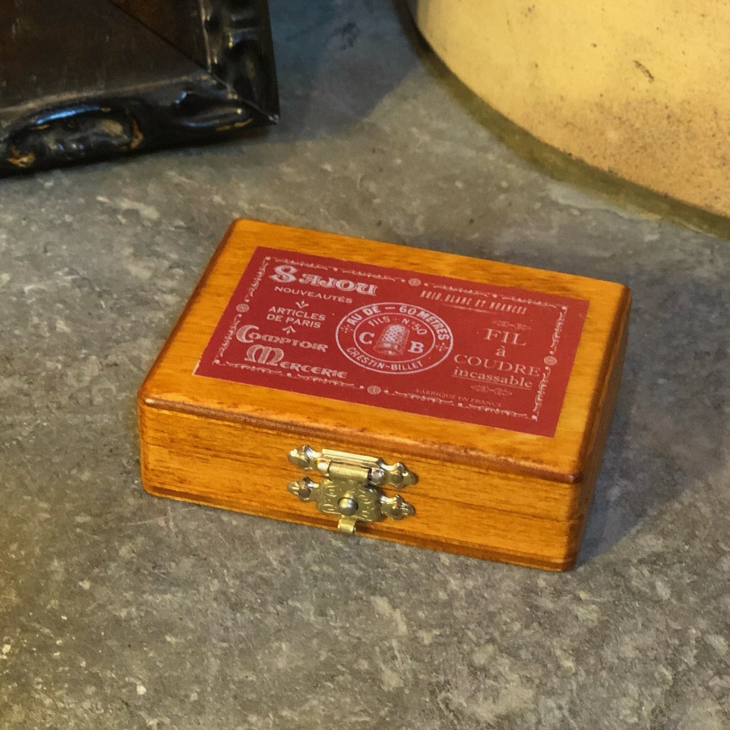 Sajou Miniature Wooden Box ~ Red – Hobby House Needleworks