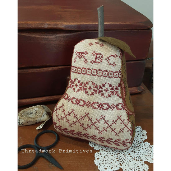 Threadwork Primitives ~ Bristol Sampler Pear Pattern – Hobby House ...