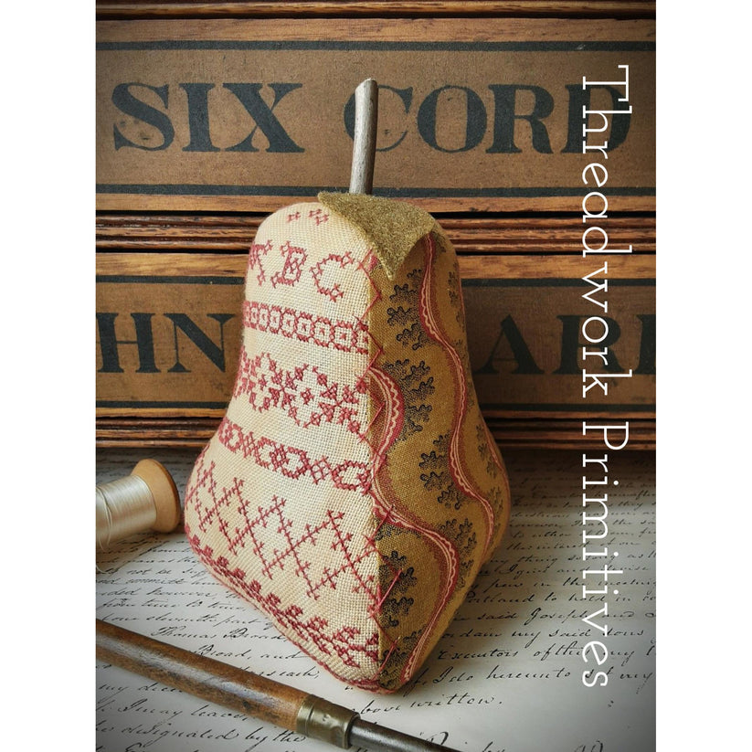 Threadwork Primitives ~ Bristol Sampler Pear Pattern – Hobby House ...