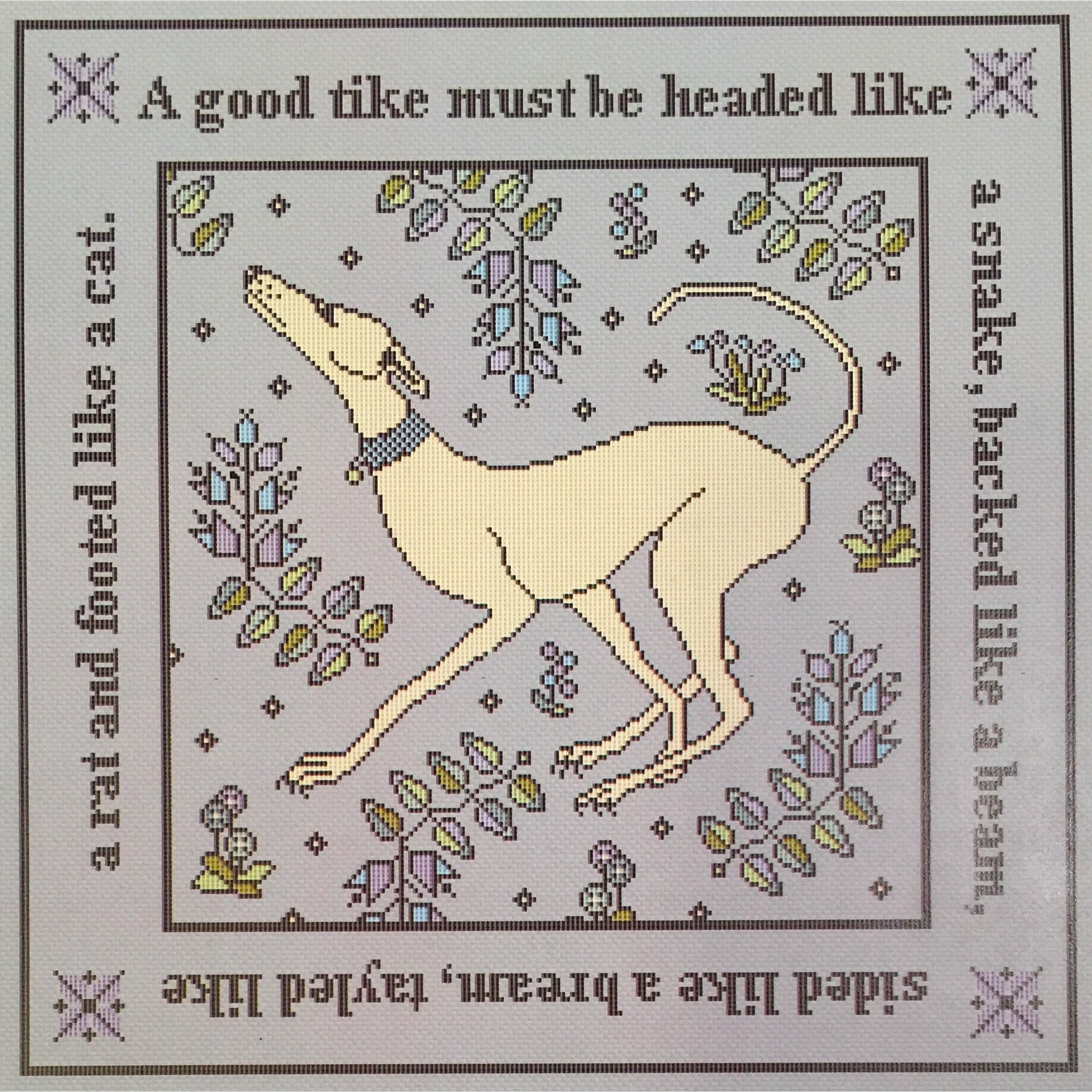 A Good Tike Long Dog Samplers Pattern – Hobby House Needleworks