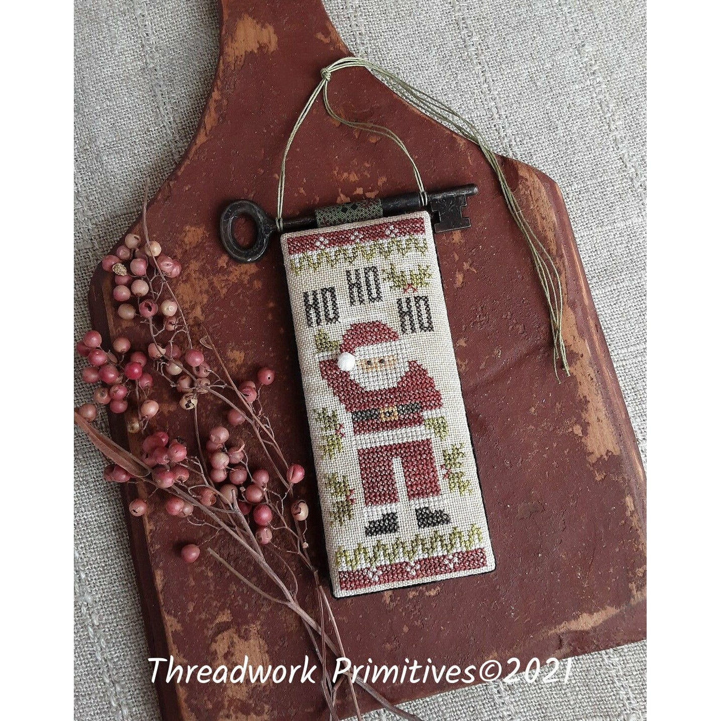 Threadwork Primitives ~ HO HO HO Pattern – Hobby House Needleworks