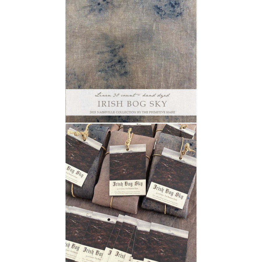 The Primitive Hare | 30 ct Irish Bog Sky Linen – Hobby House Needleworks