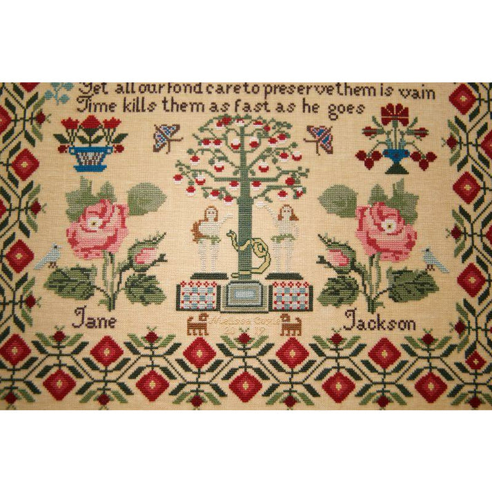 Hands Across The Sea ~ Jane Jackson c. 1820-40 Reproduction Sampler Pa ...