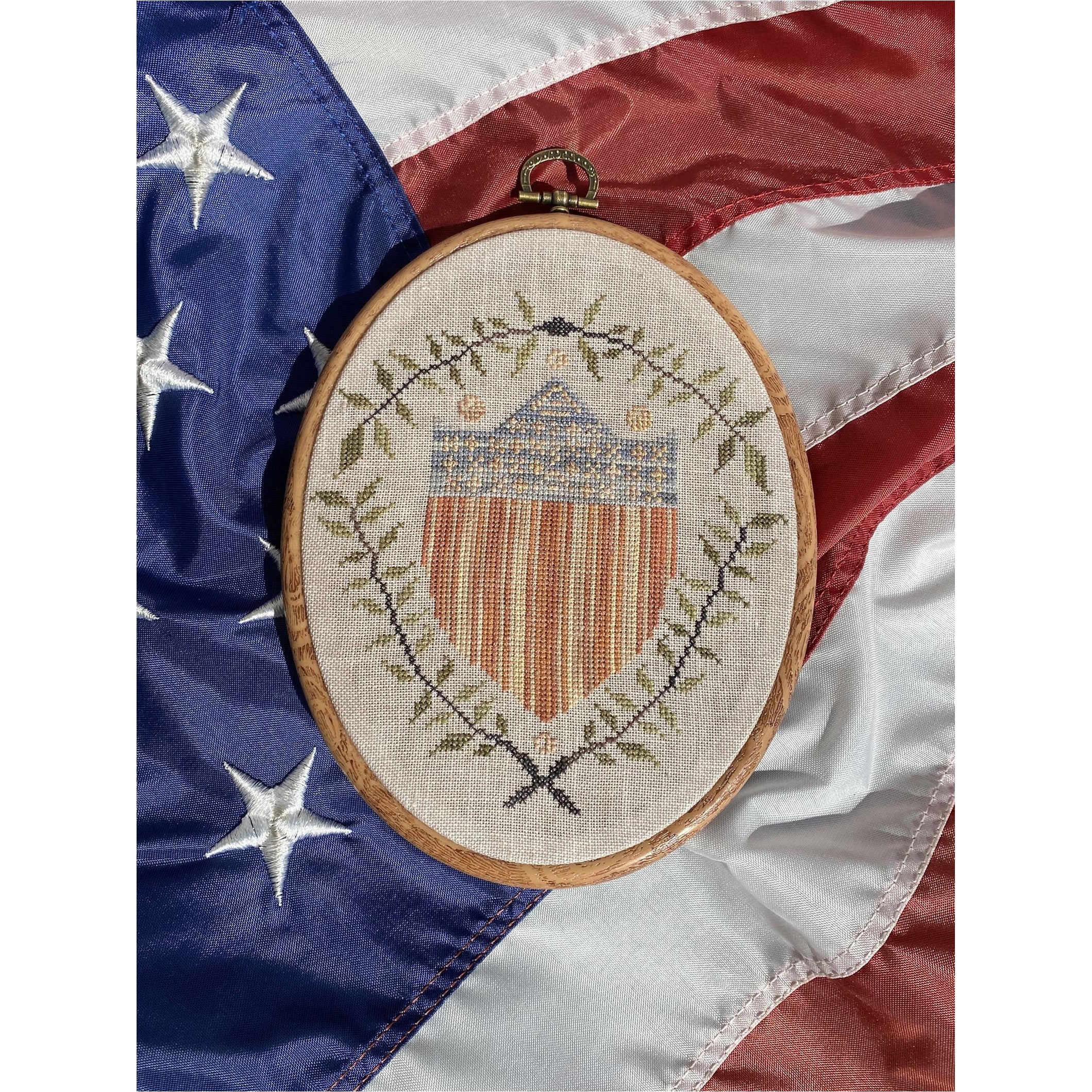 Not Forgotten Farm ~ Patriot Shield Pattern – Hobby House Needleworks