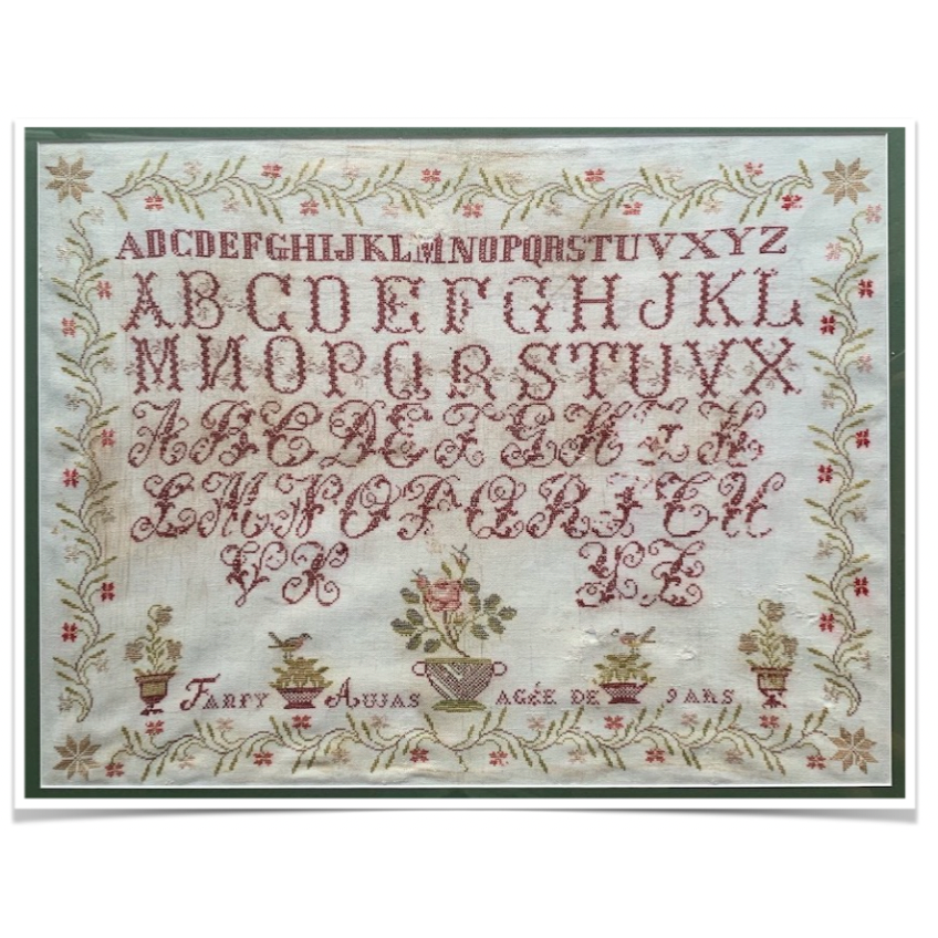 Reflets de Soie ~ Fanny Aujas 1906 Sampler Pattern – Hobby House ...