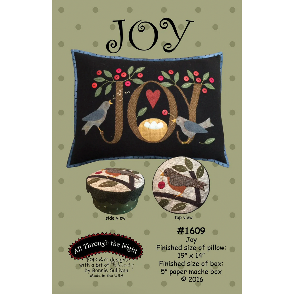 All Through the Night ~ Joy Wool Applique Pattern – Hobby House Needleworks