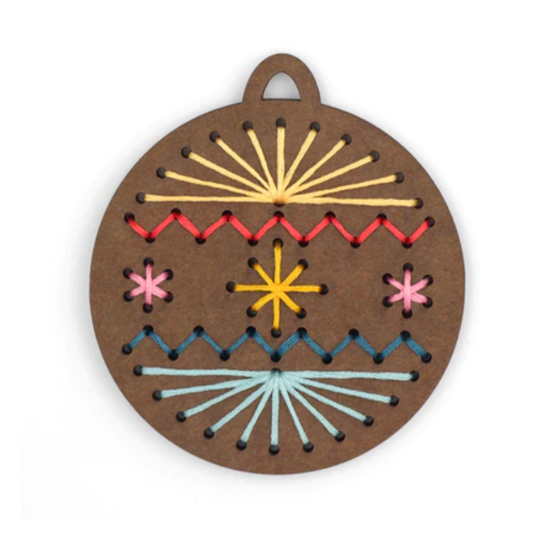Kiriki Press | Gingerbread Ball Stitched Ornament Kit – Hobby House ...
