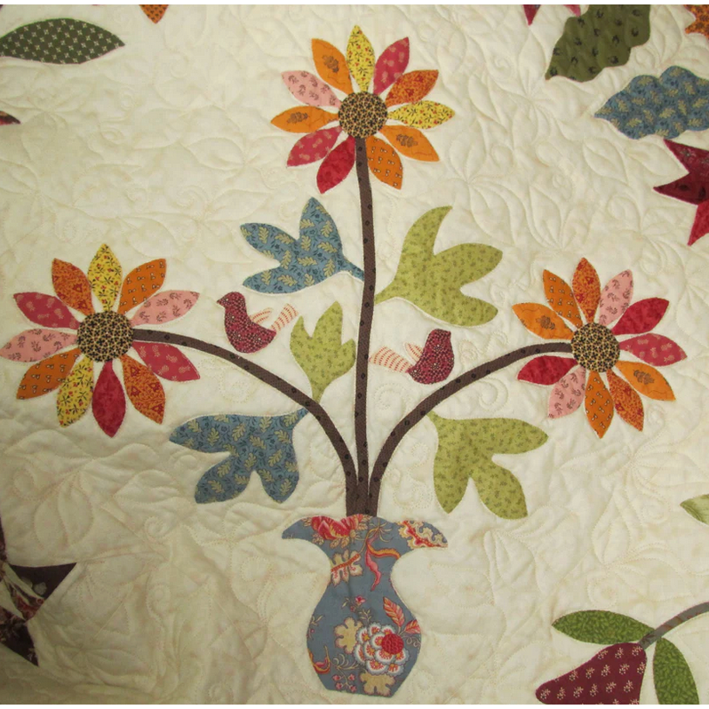 Veronique's Quilt Designs ~ Isabelle ~ Month 9 ~ Block 17 Sunflowers ...