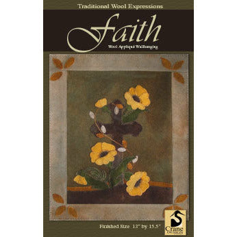 Crane Design ~ Faith Wool Applique Pattern – Hobby House Needleworks