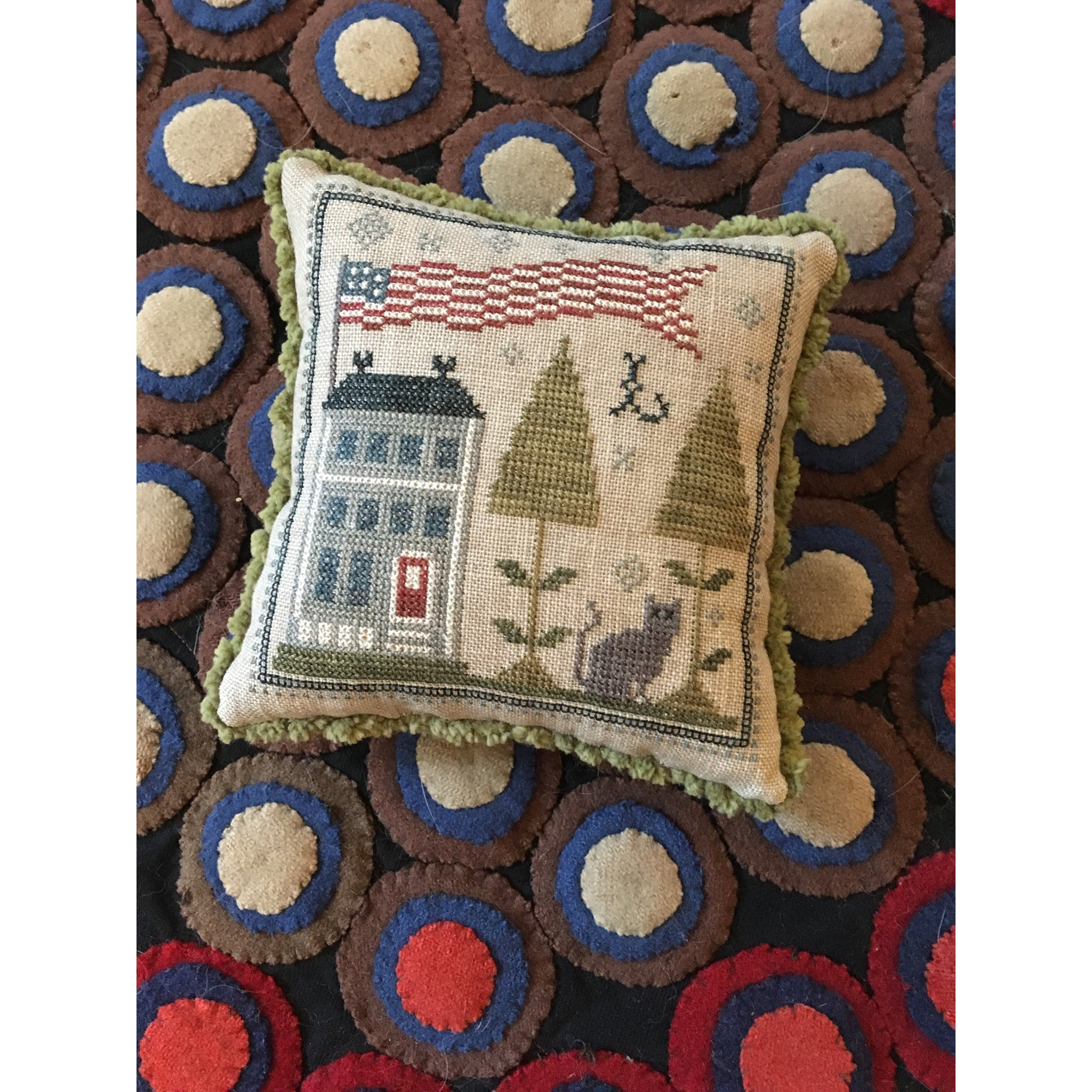 Chessie & Me | Flag Day Pincushion Pattern – Hobby House Needleworks