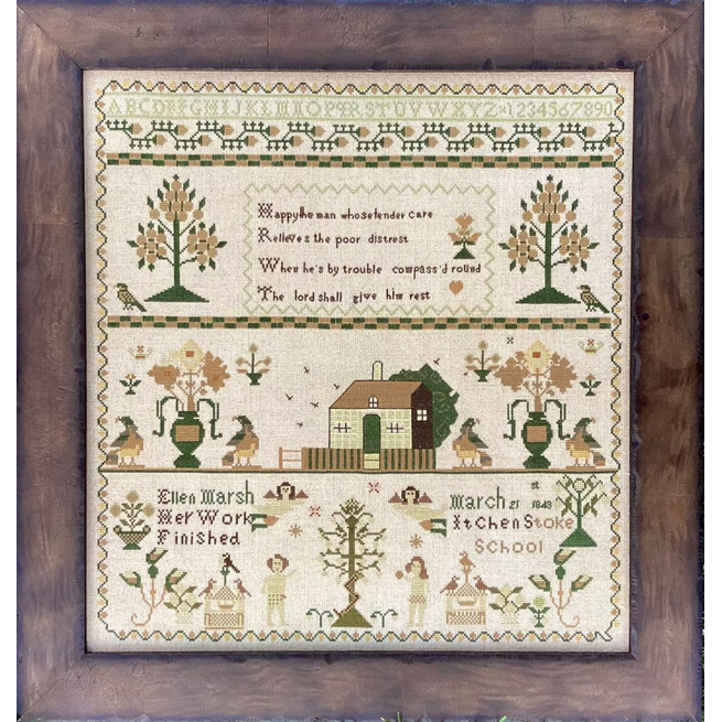 Cardan Antiques ~ Ellen Marsh 1843 Sampler – Hobby House Needleworks